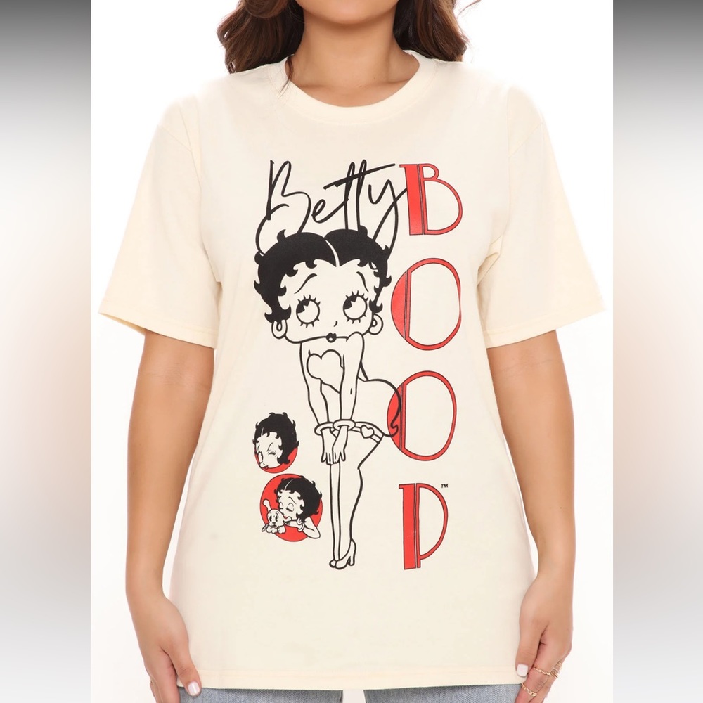 Betty Boop Vintage Hollywood Top - Sand - Gem